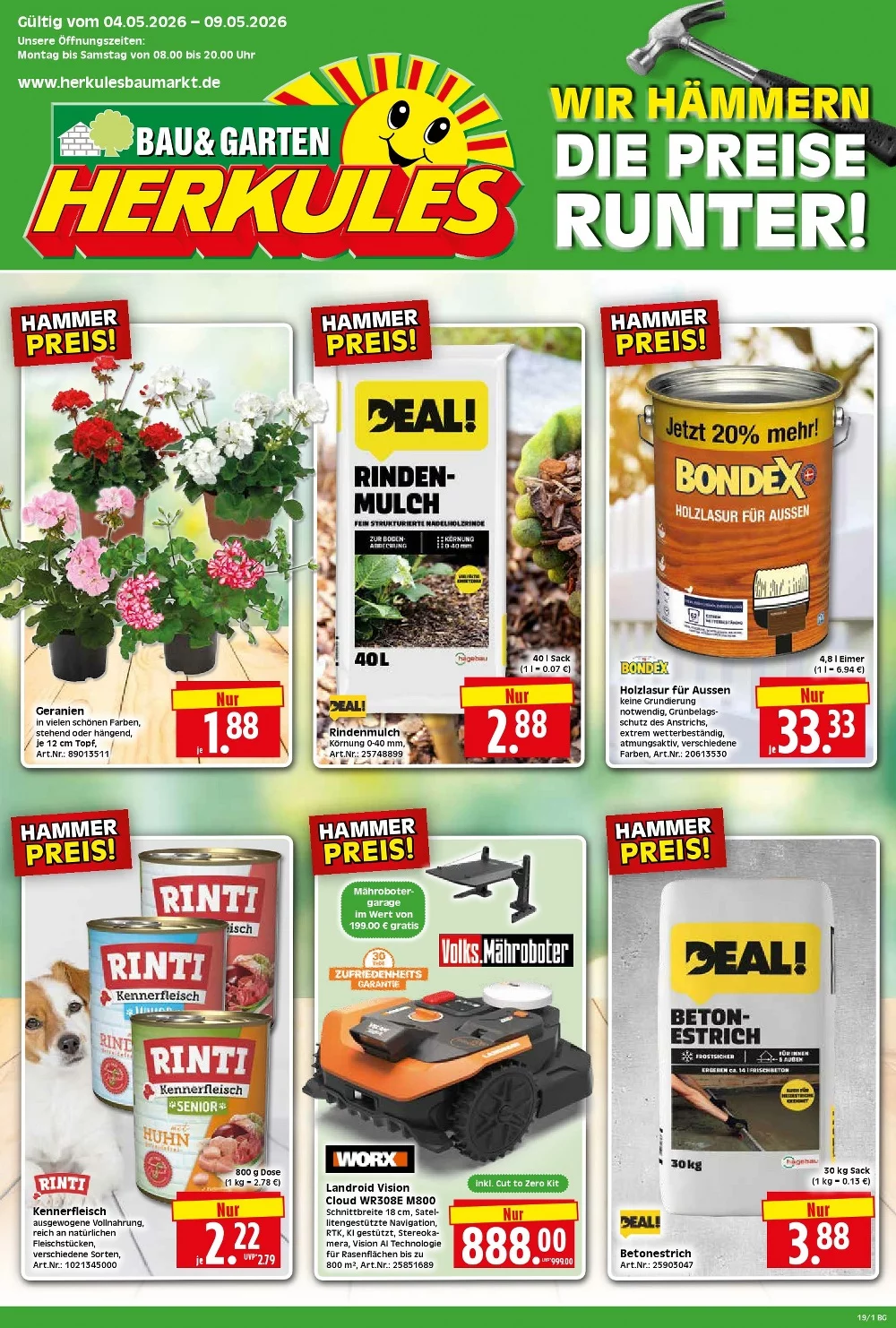 Herkules Baumarkt Prospekt